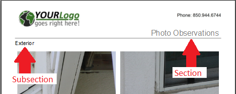 Adding Report Sections